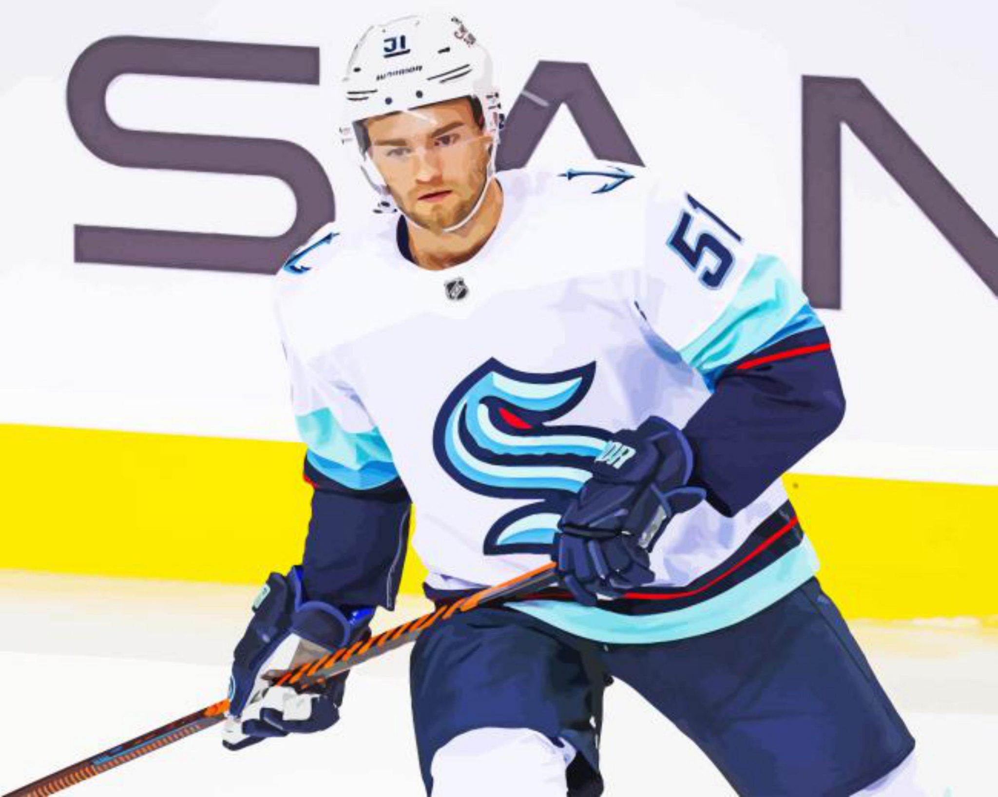 Shane Wright Seattle Kraken Player Diamond Painting ...