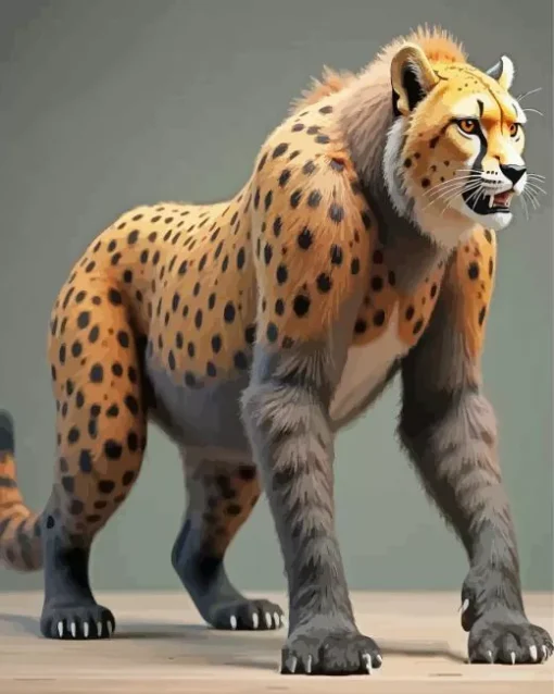 Hybrid Cheetah Diamond Painting - DiamondPaintingKitsCanada.COM