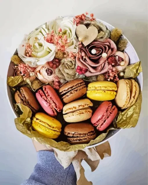 Macaron Bouquet Diamond Painting - DiamondPaintingKitsCanada.COM